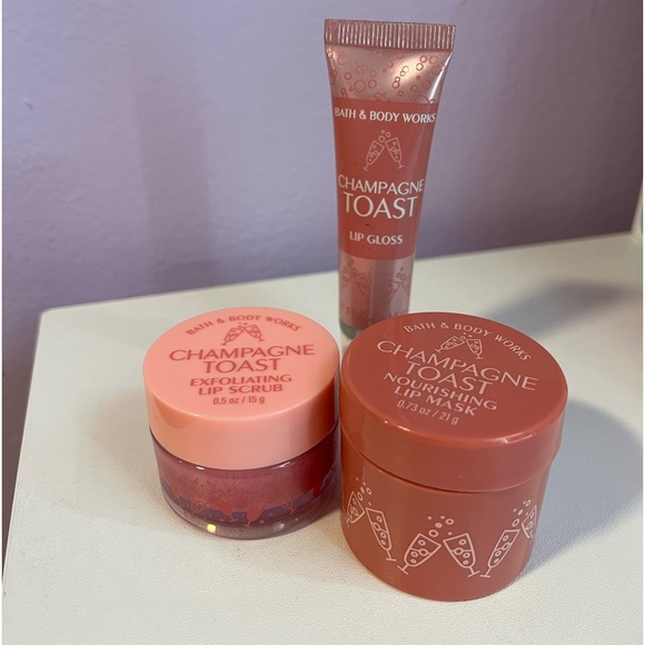 Bath & Body Works | Makeup | Champaign Toast Lip Set | Poshmark